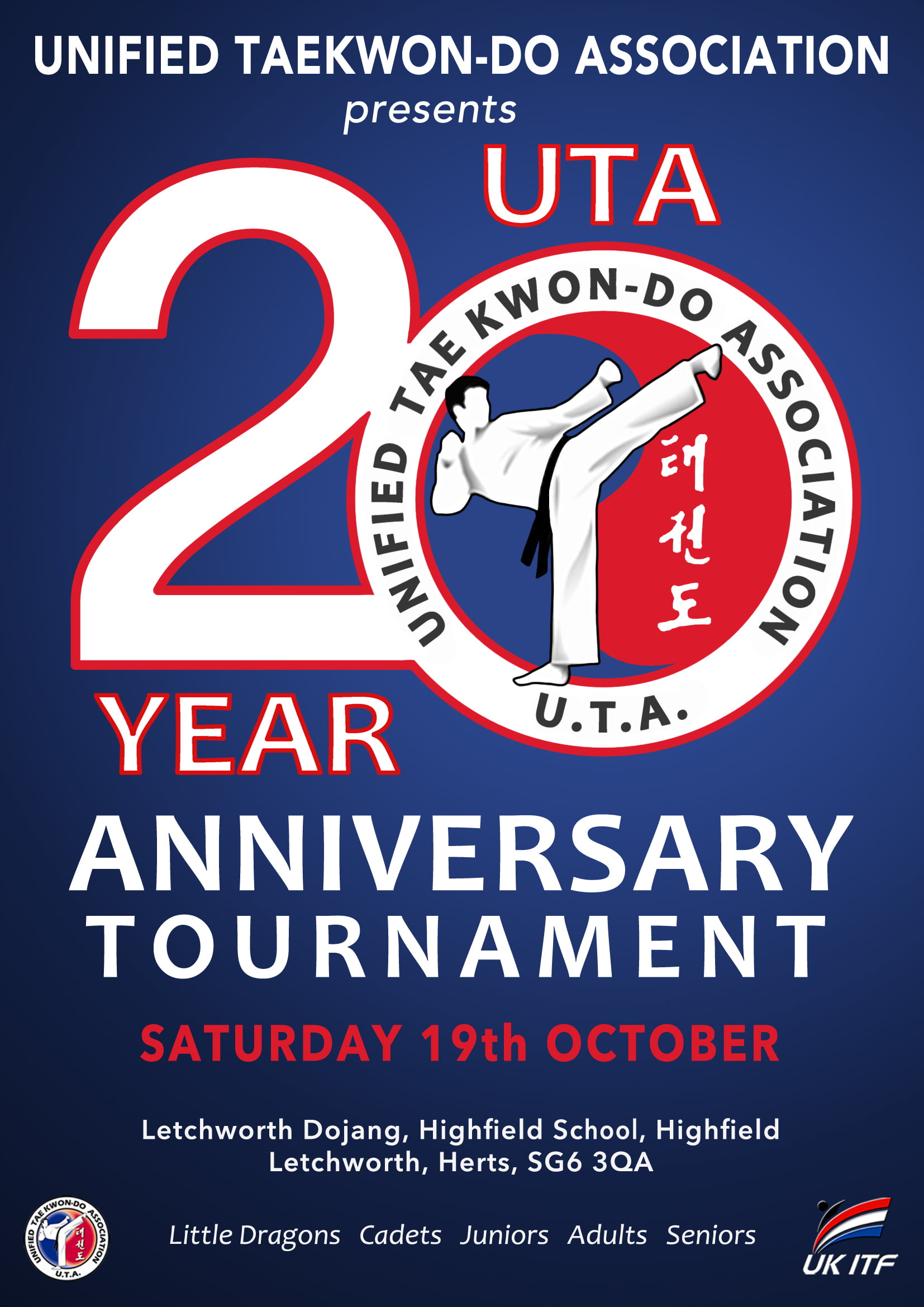 UTA 20 Year Championships Time Schedule - LBTKD